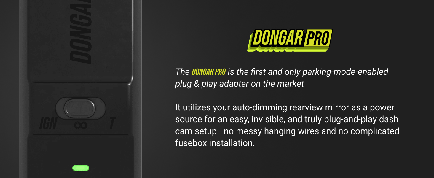 Dongar PRO Plug & Play Parking Mode Adapter | Toyota/Lexus Compatible ...